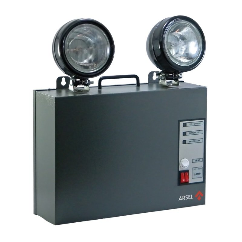 2x50 Watt Hareketli Spot Acil Aydınlatma Armatürü